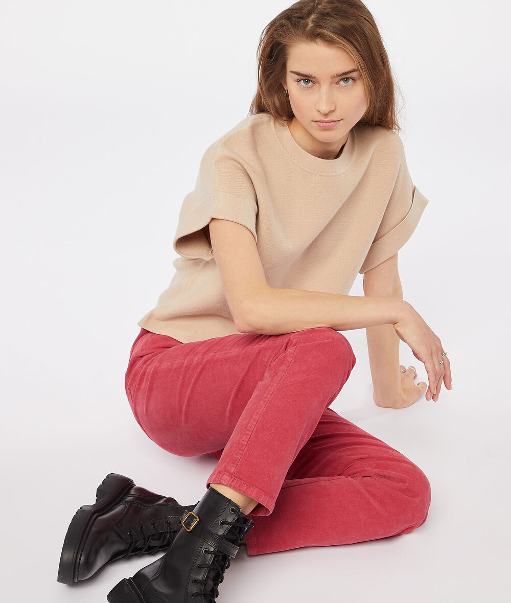 Pull en maille manches courtes - ANNICK - DUNE - ETAM