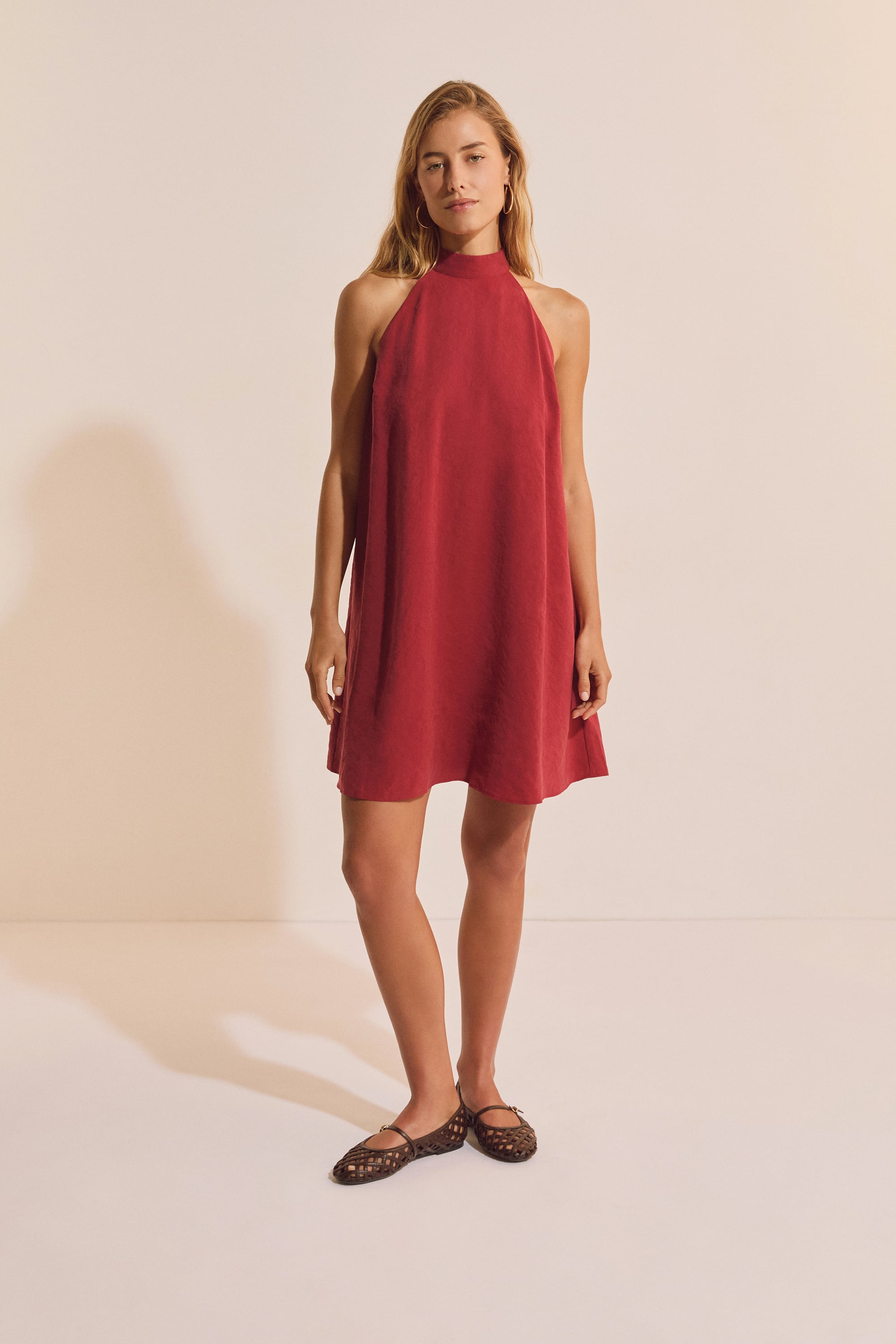 Robe courte sans manches POSITA BORDEAUX GRENAT - ETAM