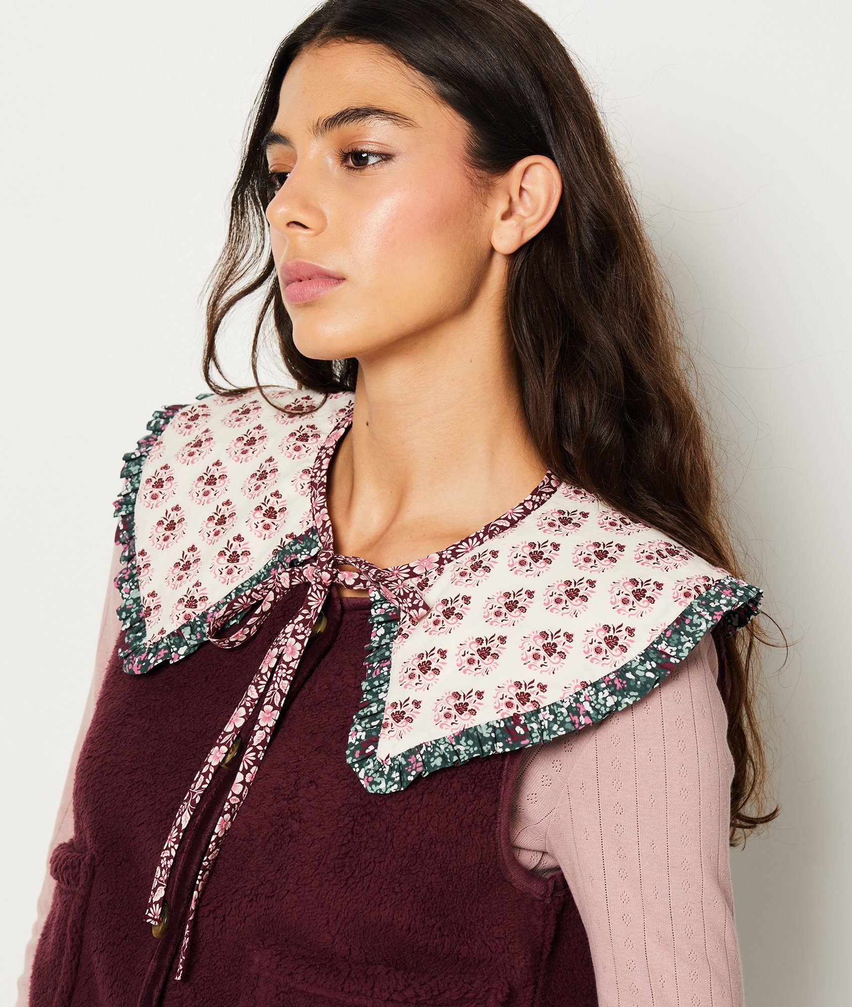 Col claudine en coton WIDY ECRU - ETAM