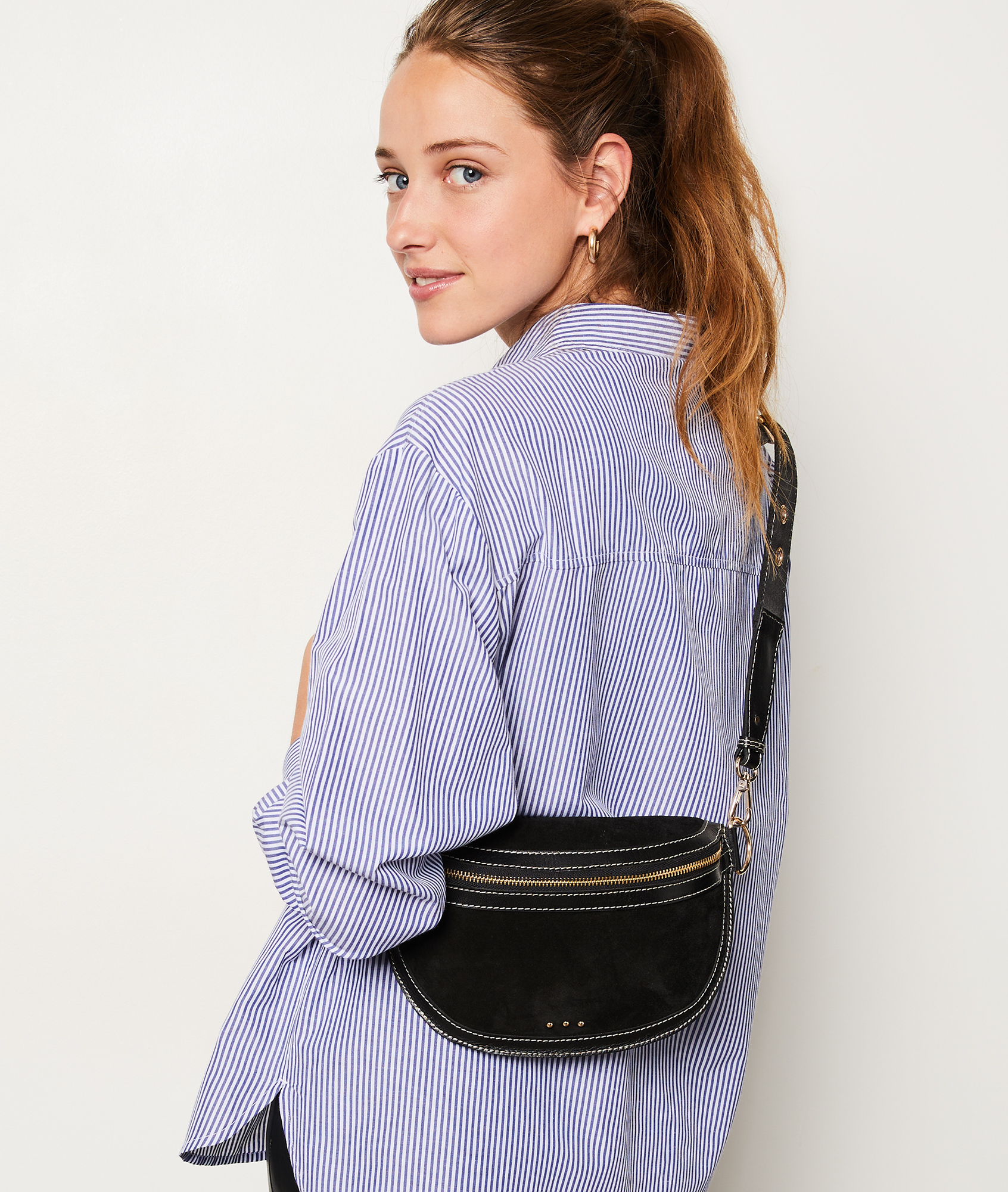 Sac en cuir INES NOIR - ETAM