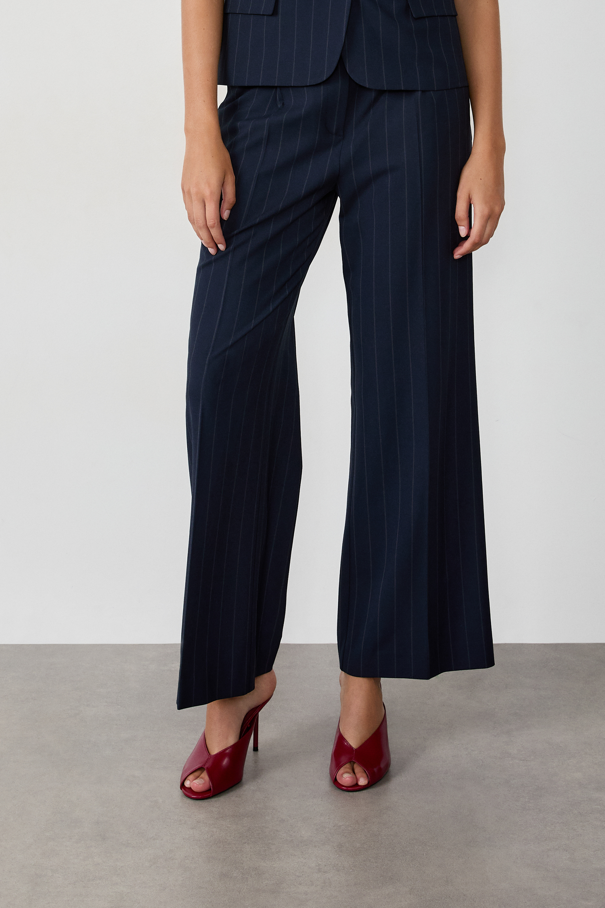 Pantalon à rayures AGATHA RAY ENCRE - ETAM