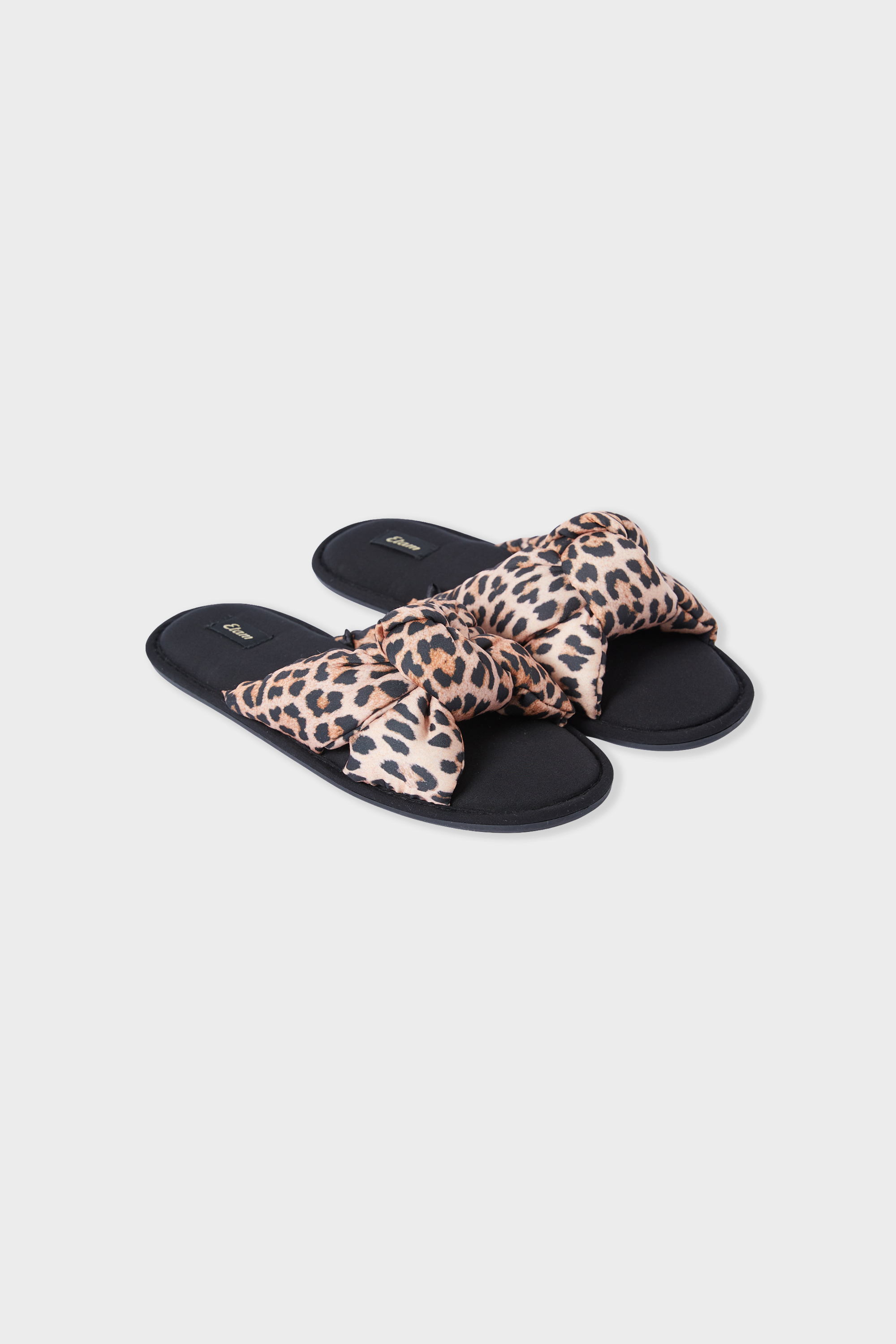 Chaussons tongs motif léopard TERENCE IMP FD MARRON - ETAM